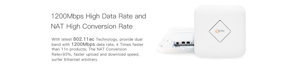 Air-M1200, 1200Mbps Dual Band Ceiling Mount AP | AirPro